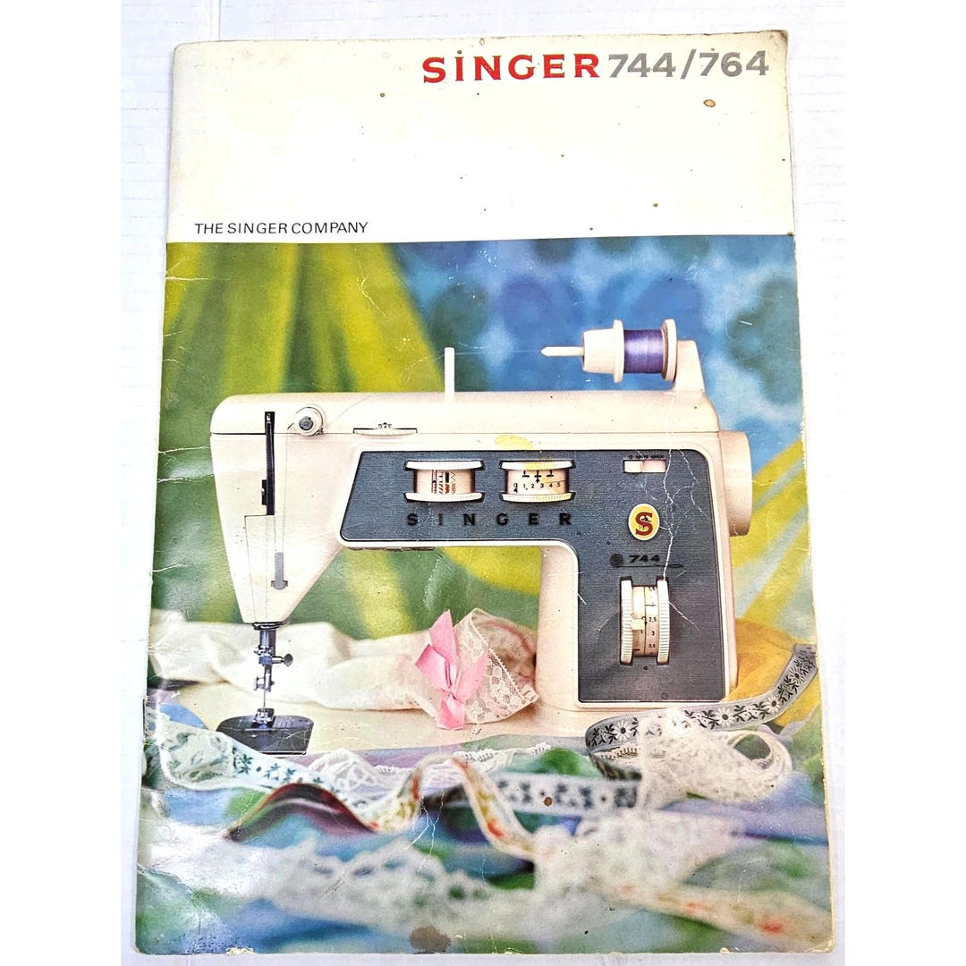 Singer 744/764 Sewing Machine Instruction Manual 1971 Vintage Sewing ...