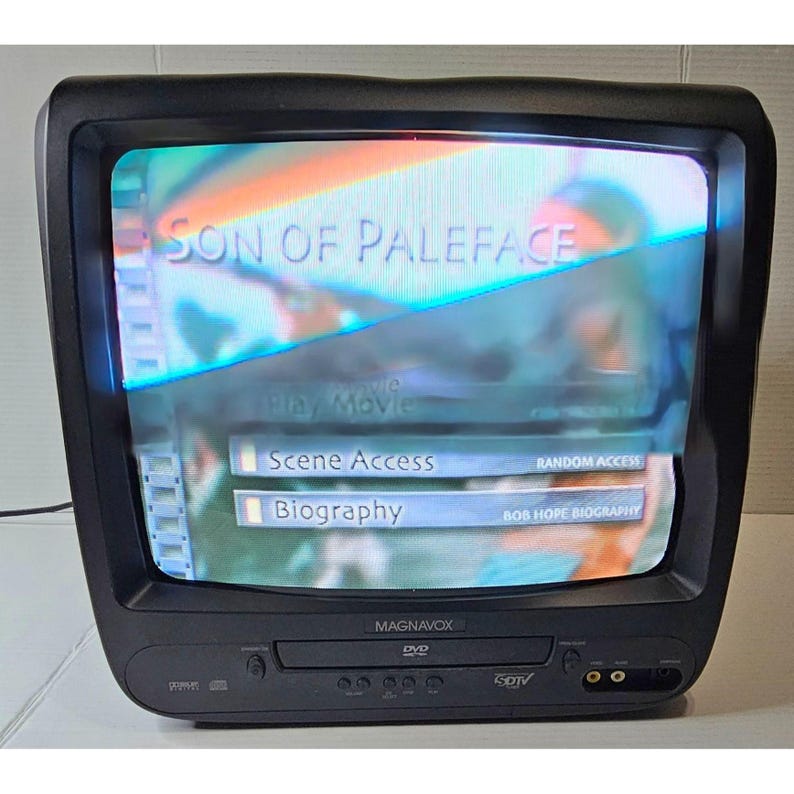 Magnavox 13 Color TV/DVD Combo Retro Gaming Model CD130MWS Works No ...