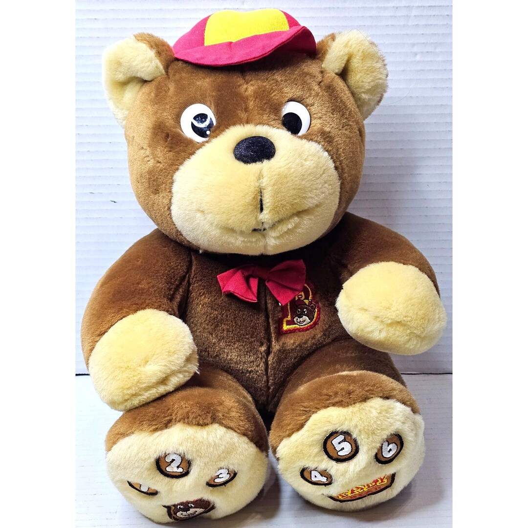 Baby Bear Story Teller Plush Stuffed Animal Toy With Numbered Paws ...