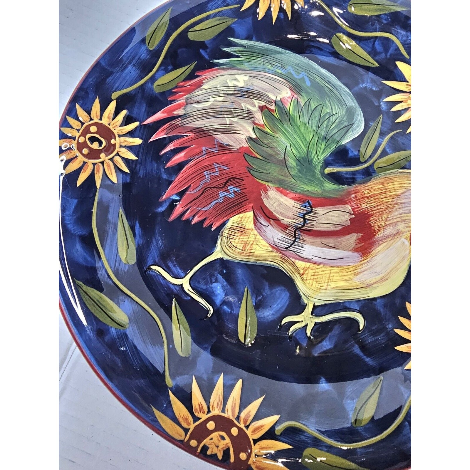 Susan Winget Certified International Rooster Dinner Plate 11 - Etsy
