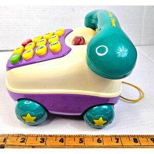 Vintage Vtech Pull Play Phone Toy With Lights & Sounds for Toddlers ...