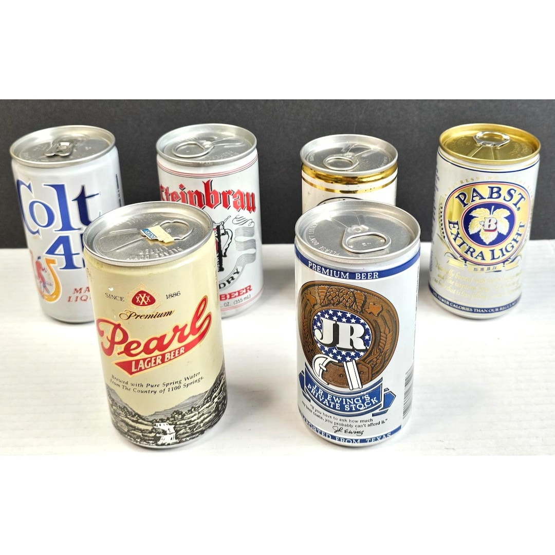 Vintage Beer Can Collection - Colt 45 Steinbrau Alpisbacher Pearl JR ...