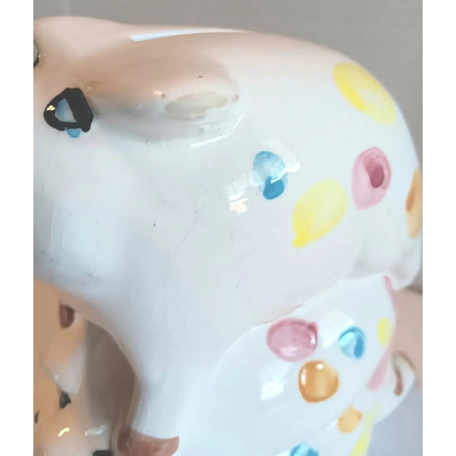 4 Pigs Pyramid Ceramic Polka Dot Coin Piggy Bank 8 Henriksen Imports - Etsy
