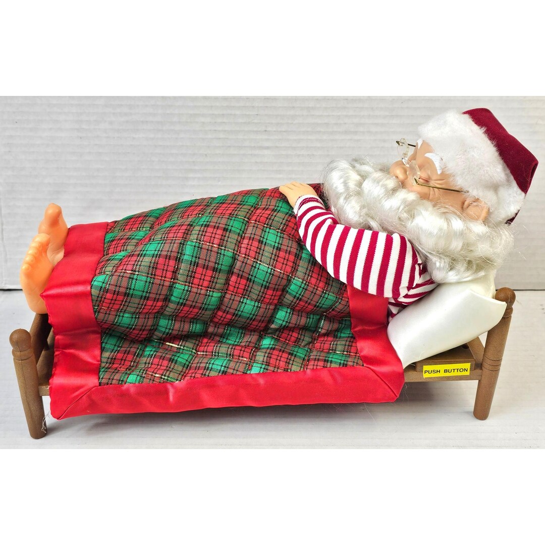 Vintage Animated Snoring Santa Claus Figurine in Original Box- READ - Etsy