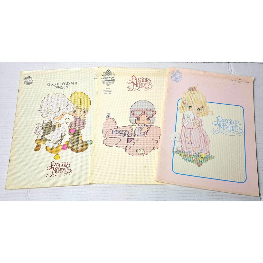 Precious Moments Cross Stitch Pattern Books Set of 3 Counted Designs - Etsy
