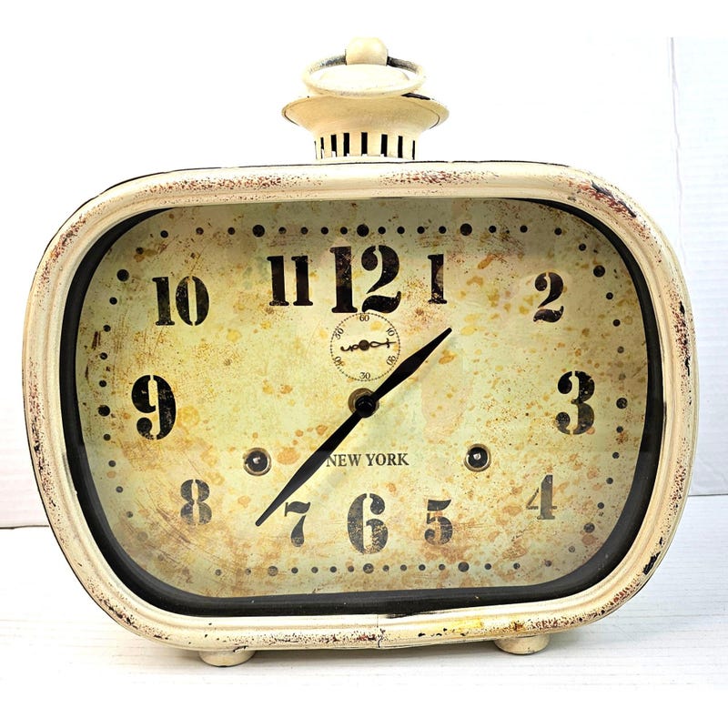 Distressed Clock - Etsy