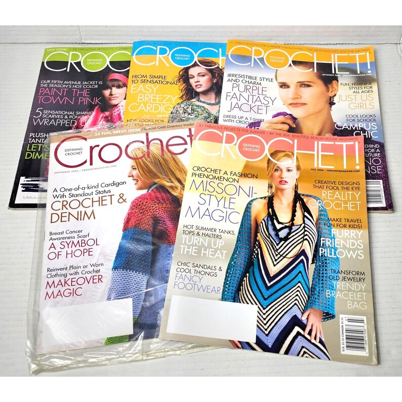 5 Crochet Magazines Defining Crochet by Crochet Magazine 2006-2008 ...