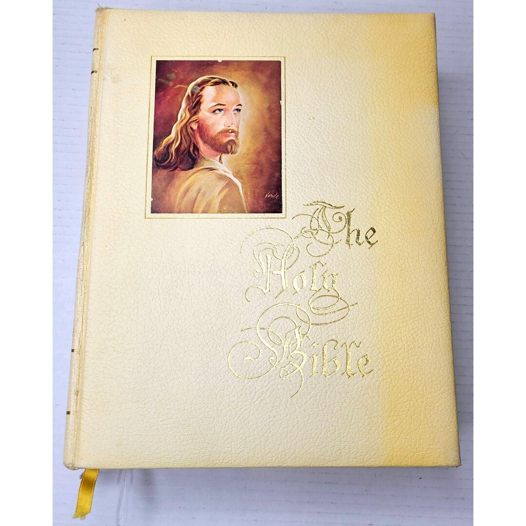 Family Holy Bible King James Version Golden Rule Edition Cream Cover ...