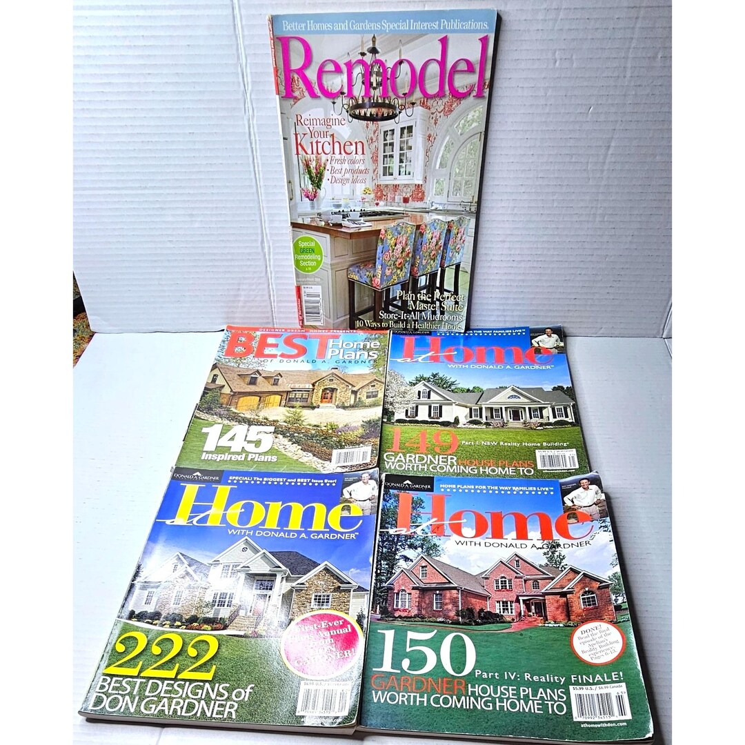 Lot of 5 Magazines: Remodel & Home Plans Books Build Remodel - Etsy
