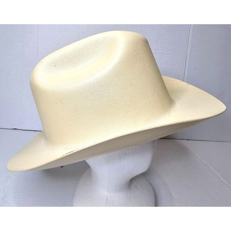 1997 Western Outlaw Medium Western Hardhat Inc Cream Color Cowboy Hat ...