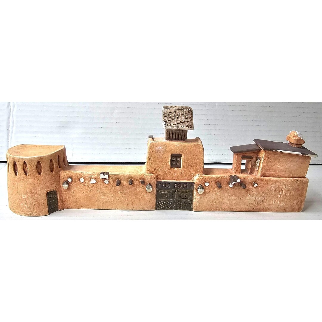 Southwestern Style Clay Fort Sculpture American Historical Villages USA ...