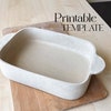 Butter Dish Template - Pottery Template for Slab Building With ...