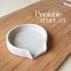 Spoon Rest Pottery Template, Digital Download, Ceramic Homeware Design ...