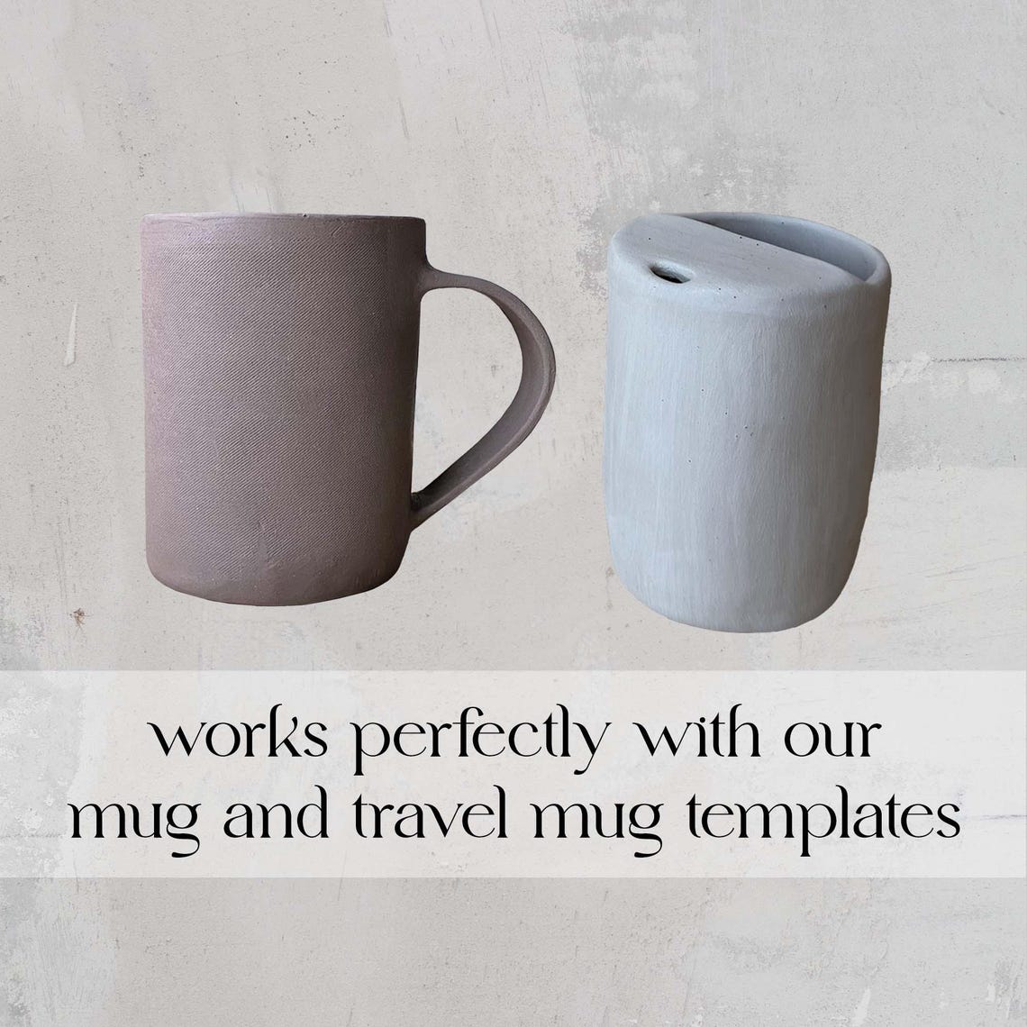 Fun Ceramic Mug Handle Templates: Slab Building Pottery (PDF Pattern ...