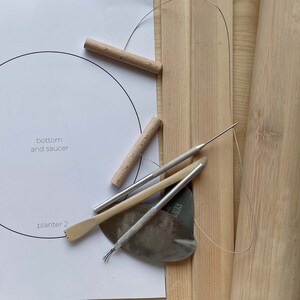 Round Planter Template | Ceramics Tools | Slab Building Vessel | Easy ...