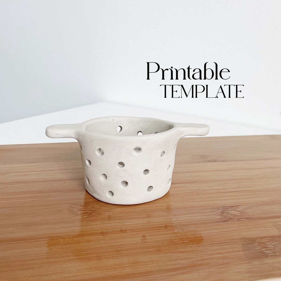 DIY Ceramic Tea Infuser Template: Pottery Slab Building (PDF Pattern ...