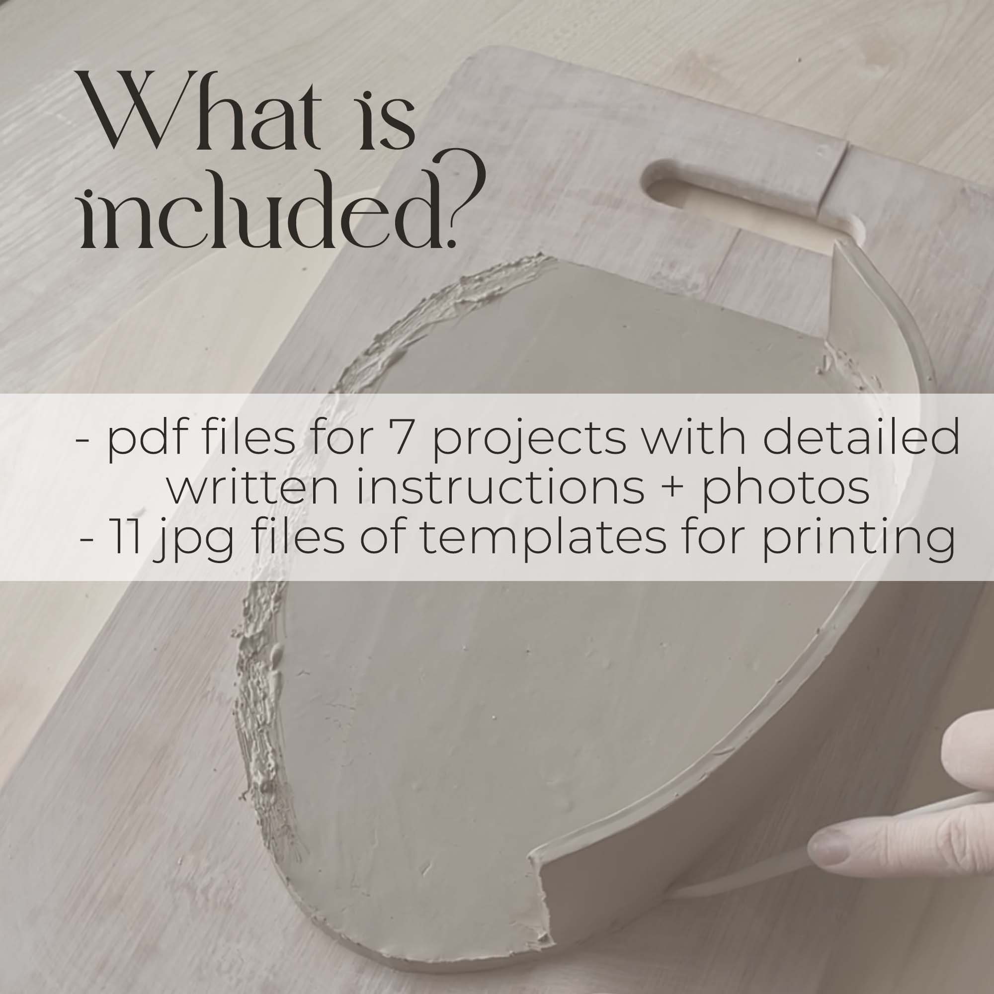 Spring Templates SET Ceramics Tools Slab Building Mug Easy DIY Ceramic ...