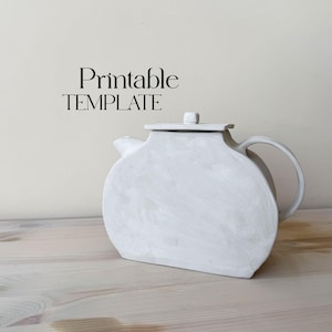 Slab Building Teapot Template: DIY Ceramics Tool (PDF Pattern) - Etsy