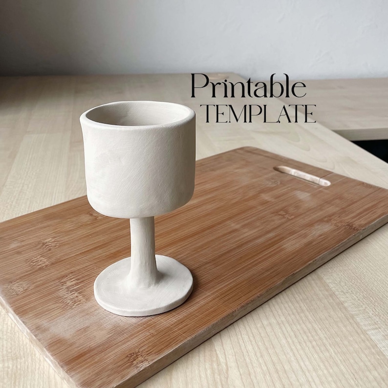 Goblet Template Ceramics Tools Slab Building Wine Glass Easy DIY ...