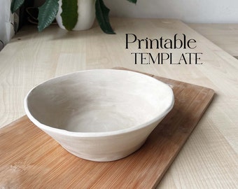 Pottery Planter Template Ceramics Tools Slab Building Vessel Easy DIY ...