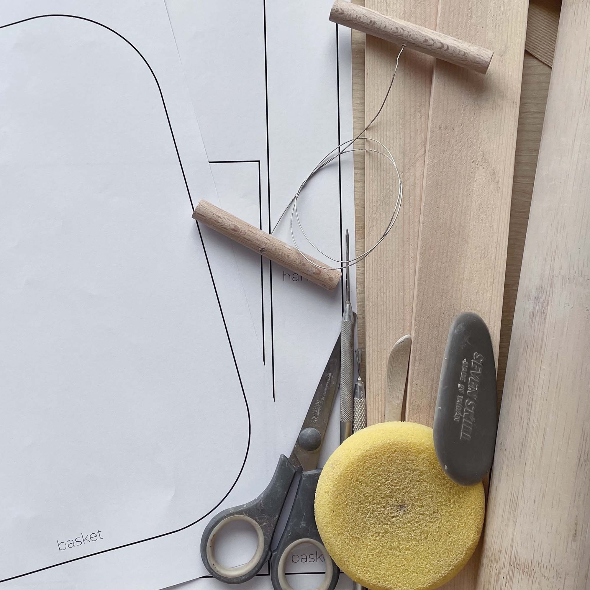 Ceramic Basket Template: DIY Pottery Slab Building (PDF Pattern) - Etsy