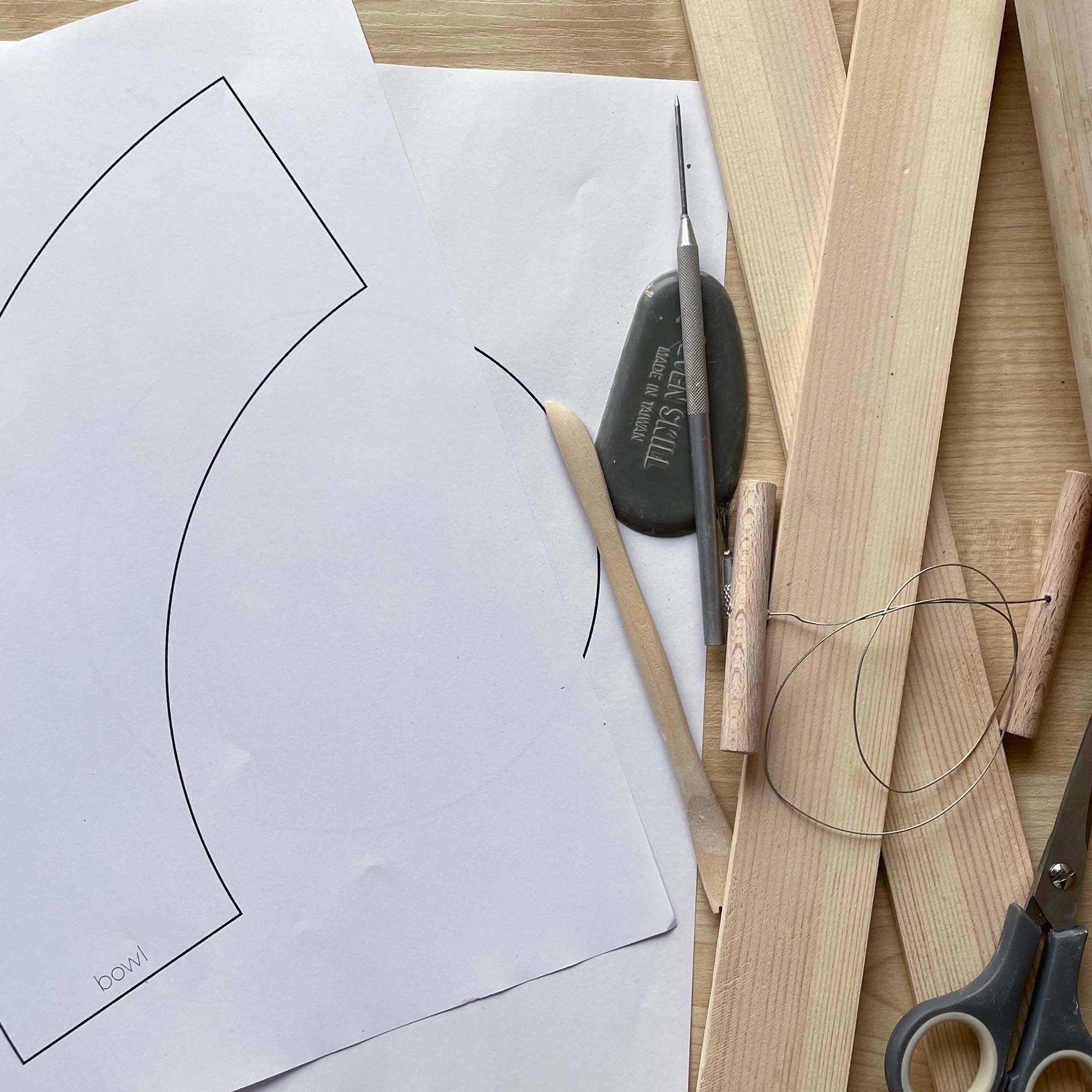 Slab Building Bowl Template: DIY Ceramic Tableware (PDF Pattern) - Etsy