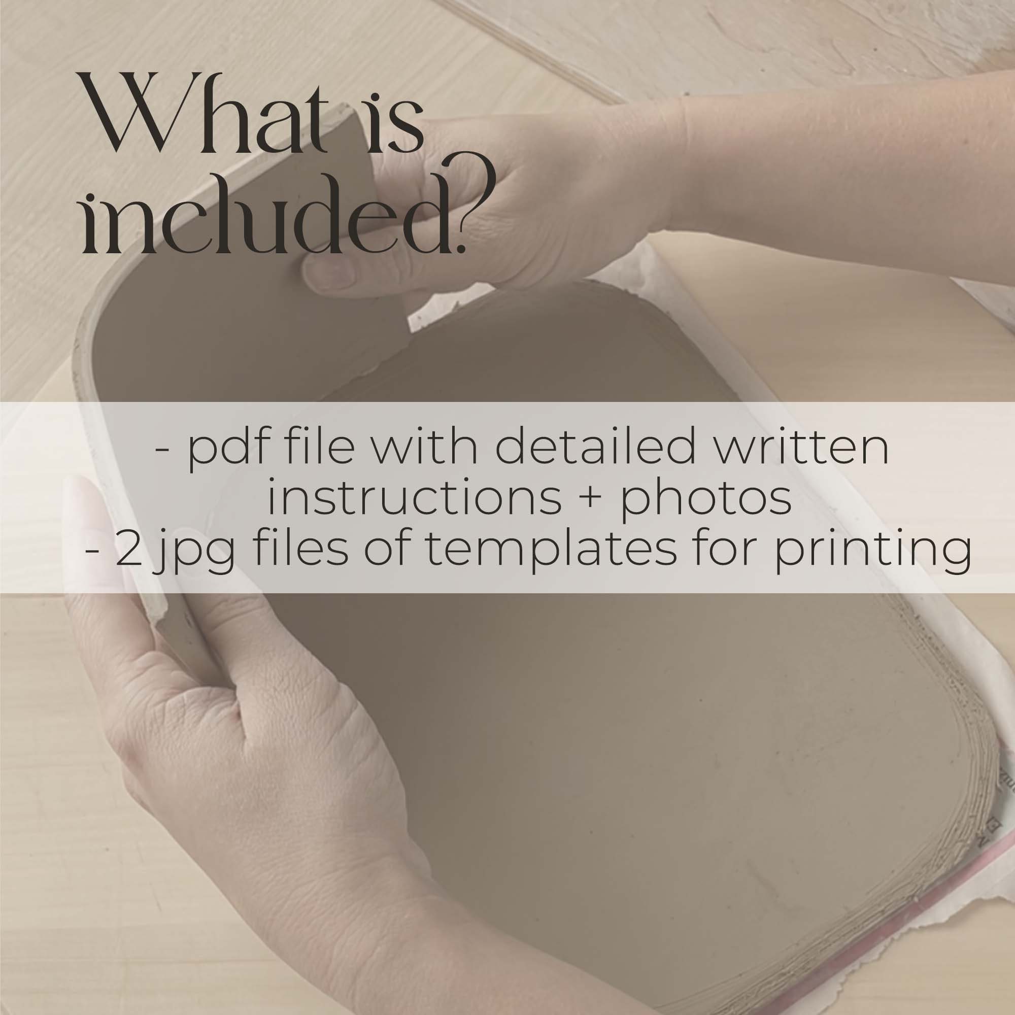 Basket Template Ceramics Tools Slab Building Box Easy DIY Ceramic Pot ...