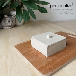 Square Box Template | Ceramics Tools | Slab Building Lidded Jar | Easy ...