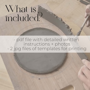 Circle Box Template | Ceramics Tools | Slab Building Lidded Jar | Easy ...