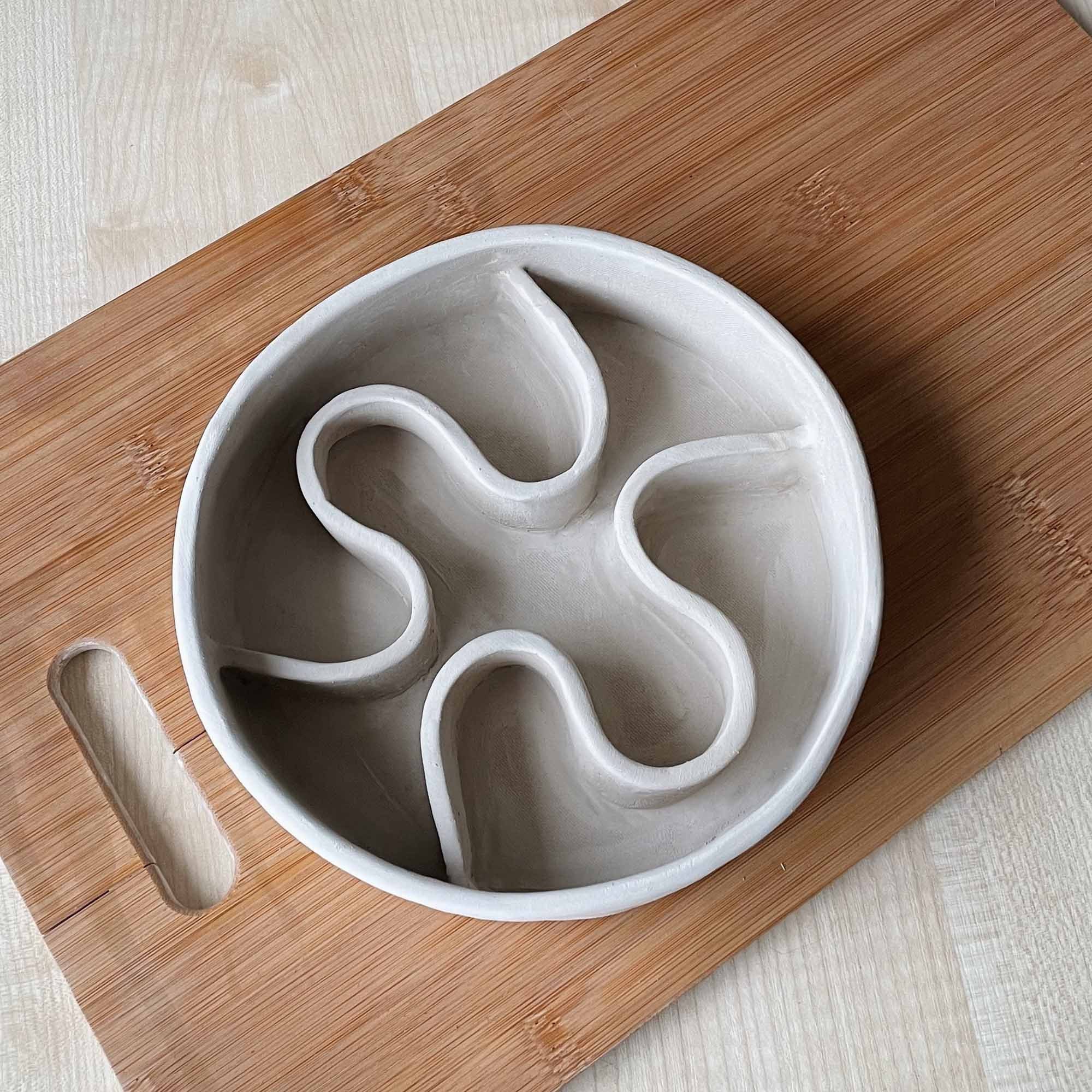 DIY Slow Feeder Dog Bowl Template: Ceramics Slab Building (PDF Pattern ...