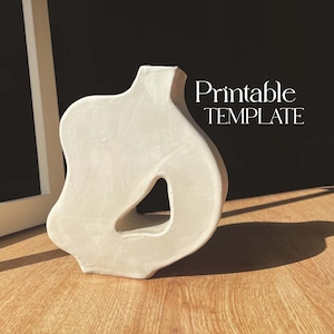 Pottery Vase Template Ceramics Tools Slab Building Vessel Easy DIY ...