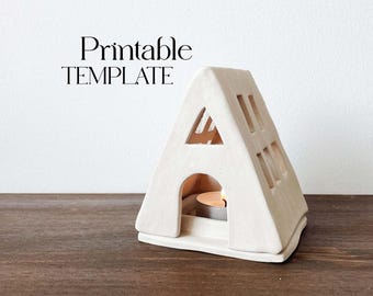 Pumpkin Mug Pottery Template for Slab Building/ 2 Sizes/ Instant PDF ...