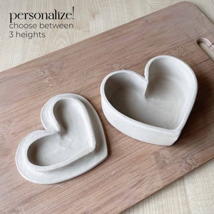 Lidded Heart Shape Box Template | Ceramics Tools | Slab Building Jar ...