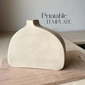 DIY Ceramic Vase Templates: Slab Building Pottery Tutorial (PDF Pattern ...