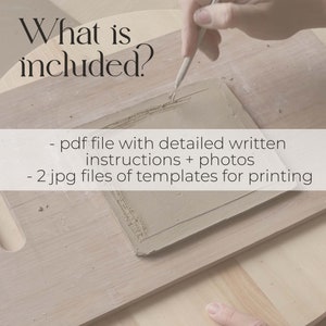 Square Box Template | Ceramics Tools | Slab Building Lidded Jar | Easy ...