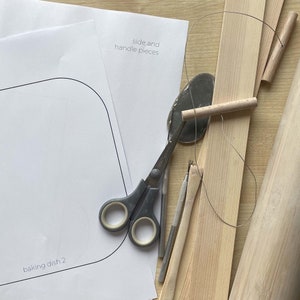 Square Baking Dish Template | Ceramics Tools | Slab Building Oven Dish ...