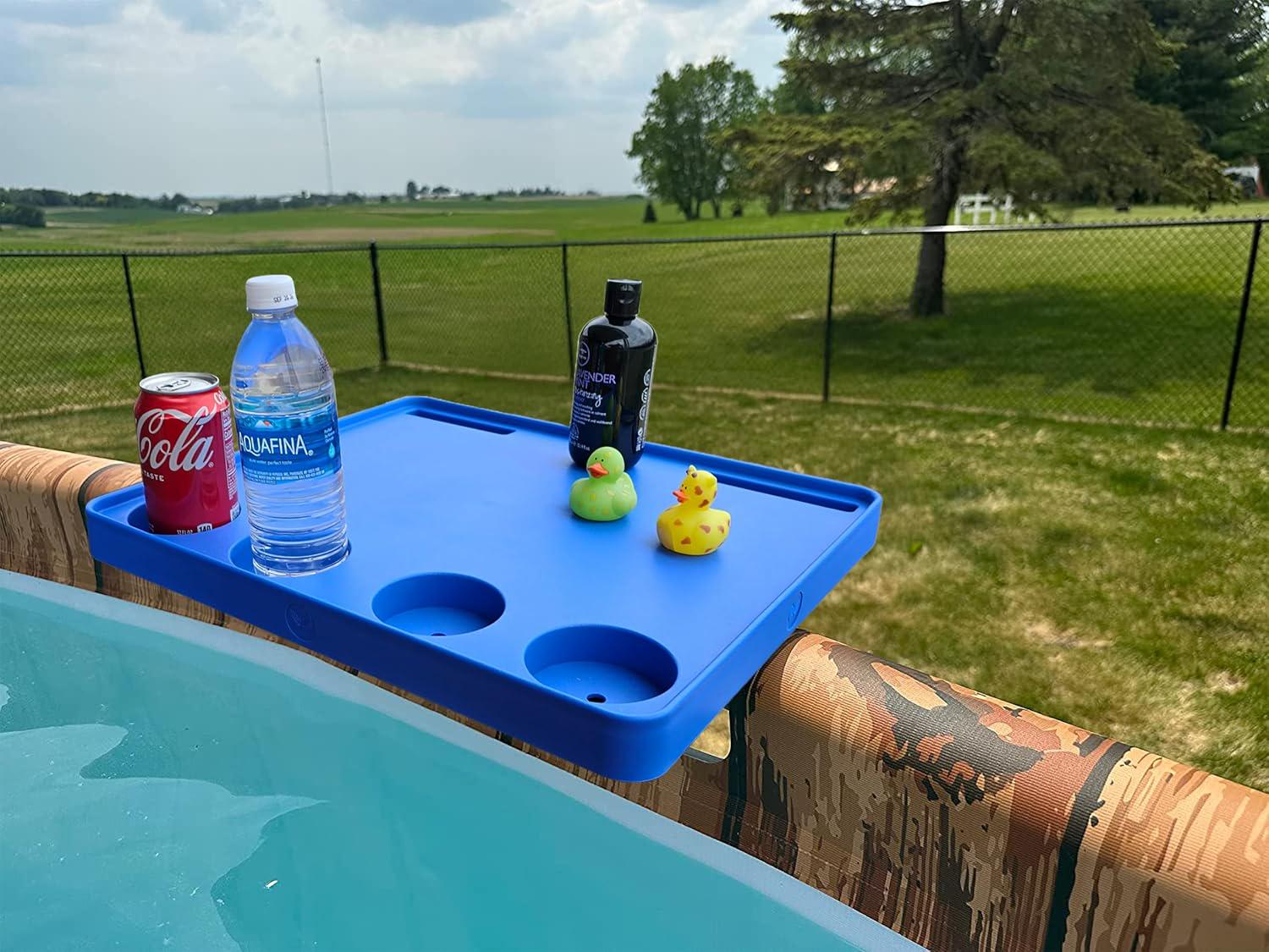 Adjustable Poolside Drink Tray, Above Ground Pool Table - Etsy