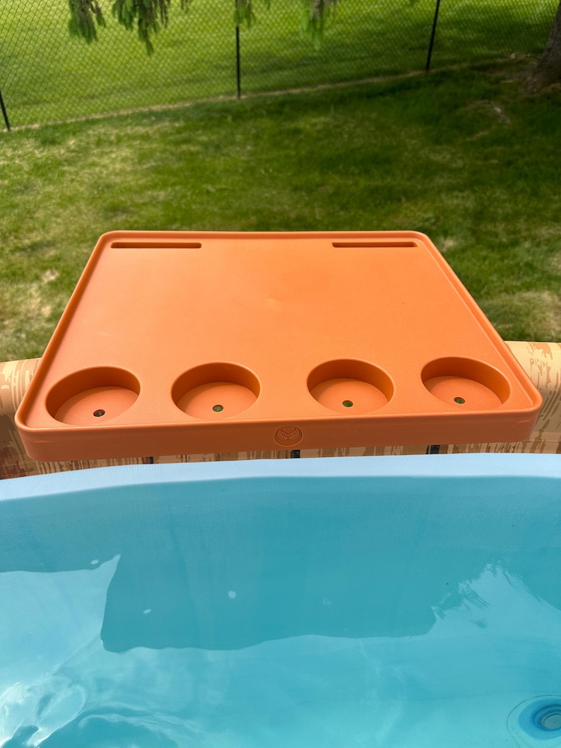 Adjustable Poolside Drink Tray, Above Ground Pool Table - Etsy