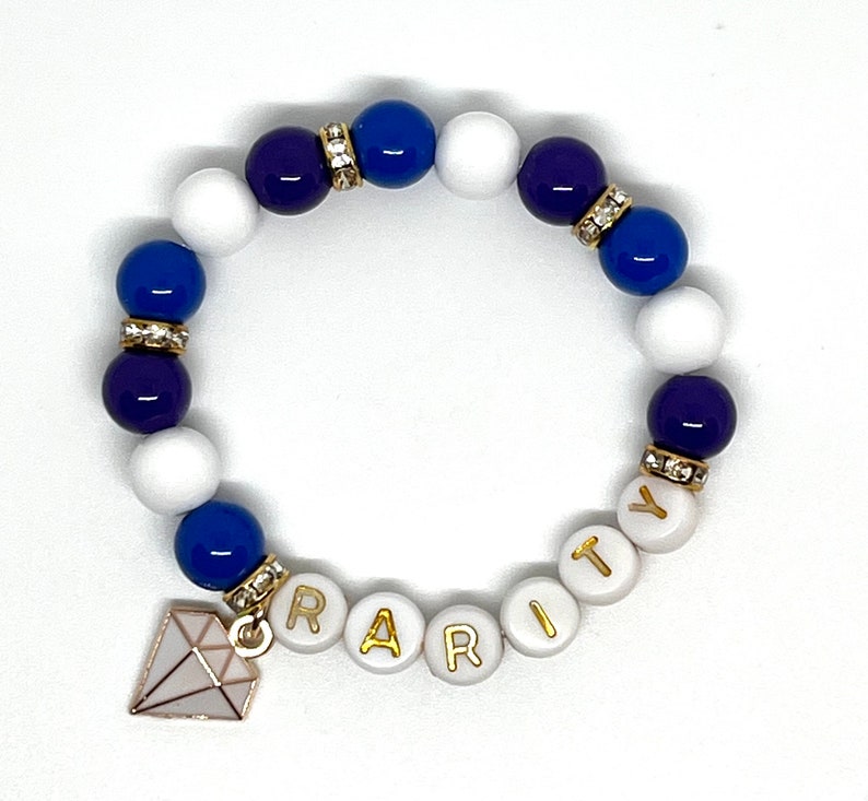 My Little Pony Rarity Sunglasses & Bracelet: Custom Name Party Favor - Etsy