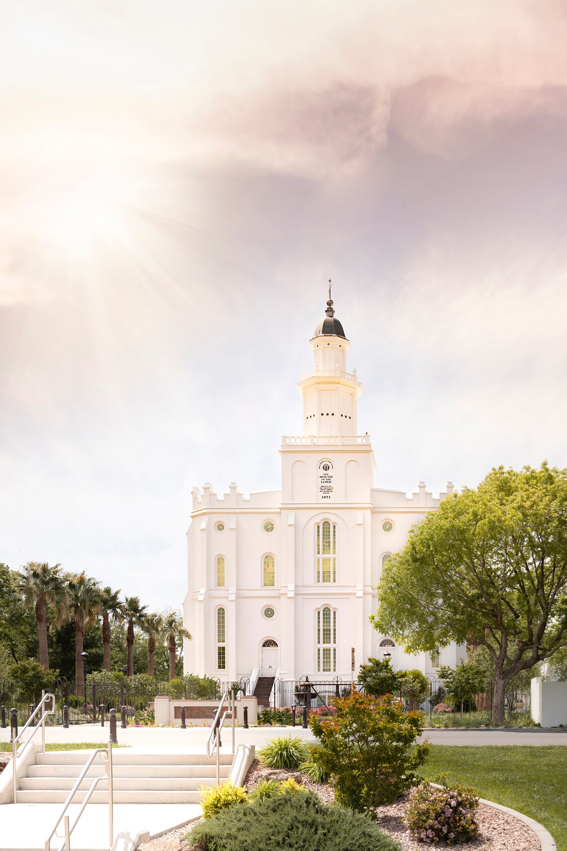 St. George Utah Temple Print "kindly Light" - Etsy