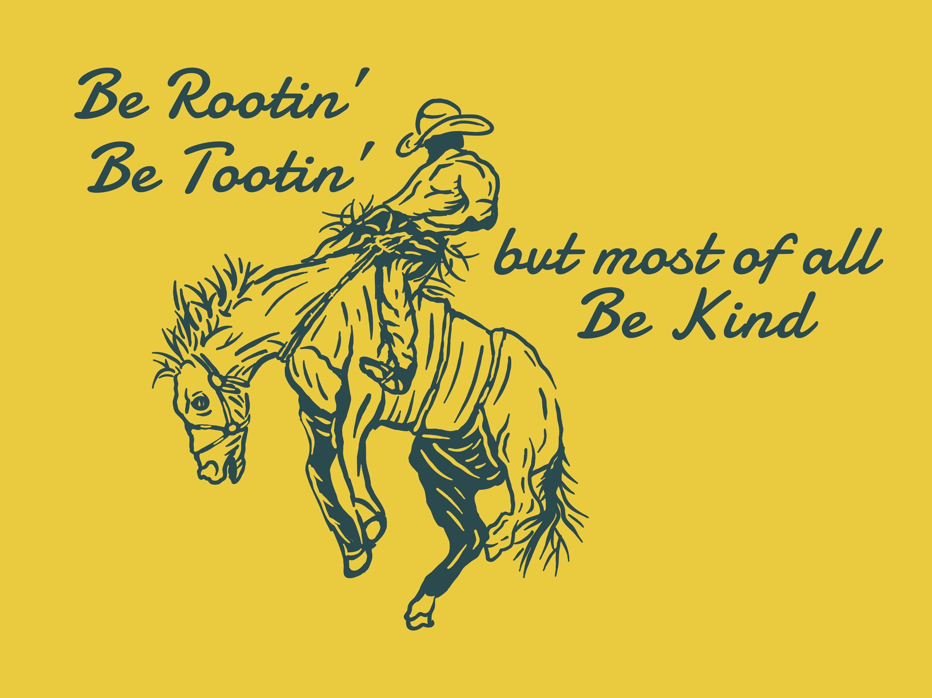 Rootin' Tootin' and Kind Cowboy Funky Home Decor Art- Framed Canvas - Etsy