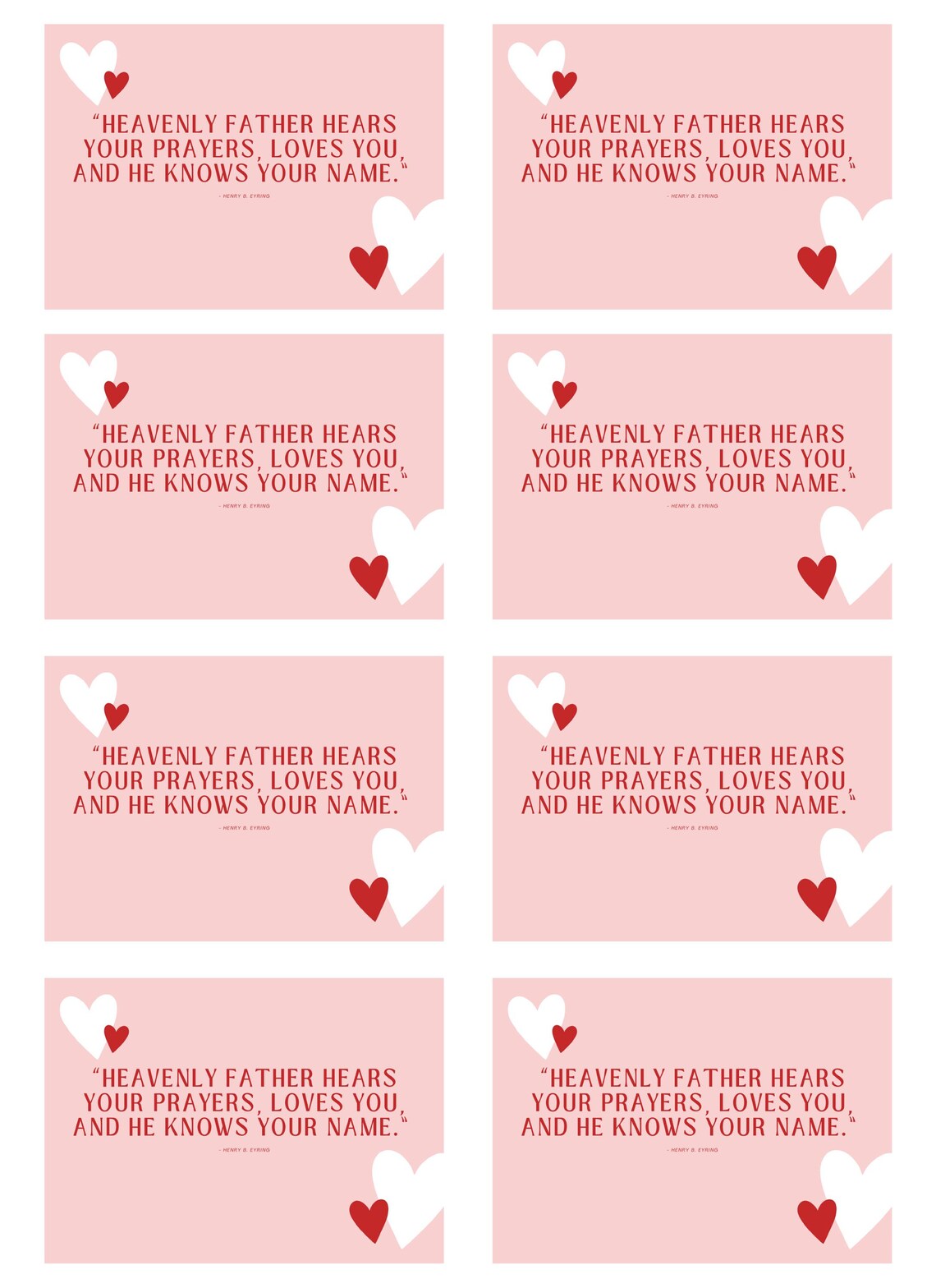 PRINTABLE Valentine’s Day Inspirational Gift Tags | Young Women, LDS ...
