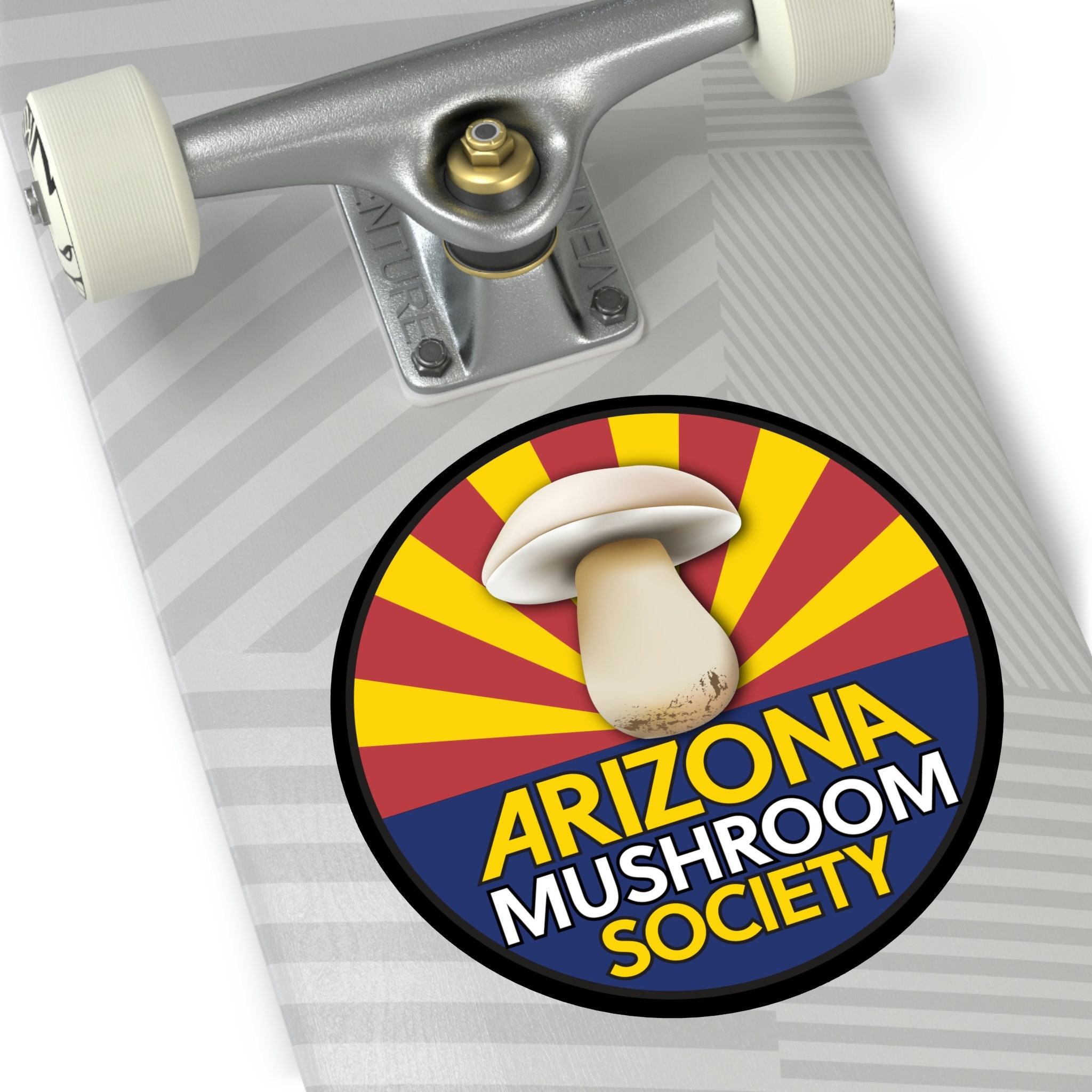 AMS Logo Round Vinyl Stickers - Etsy