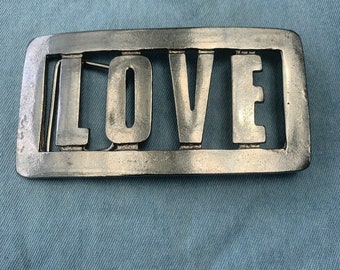Valentine Belt Buckle Love in Sign Language Valentine's - Etsy
