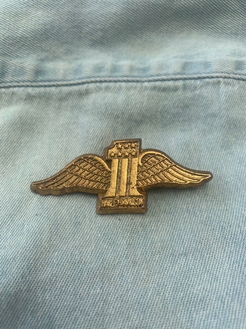 Pin Brooch Harley Davidson Number 1 - Etsy