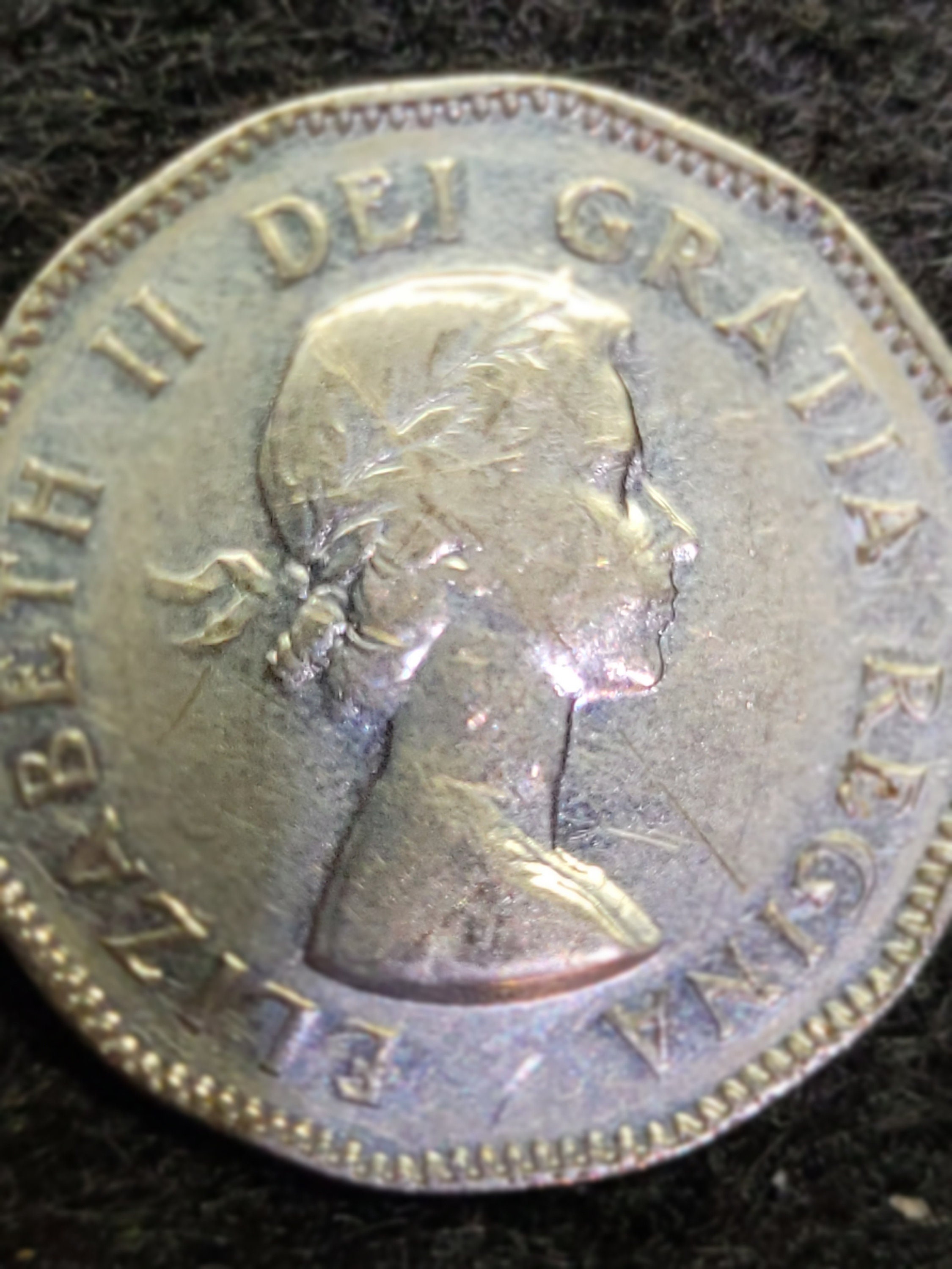 Canadian Nickel 1953 No Shoulder Fold - Etsy