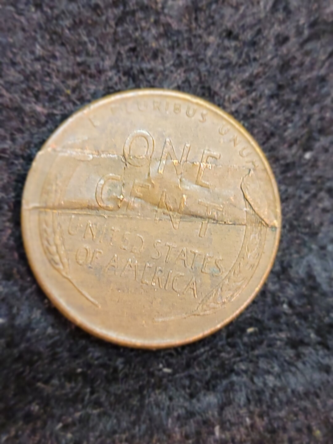 Lincoln Penny 1957d Has a Attached Lamination Error on Reverse and ...