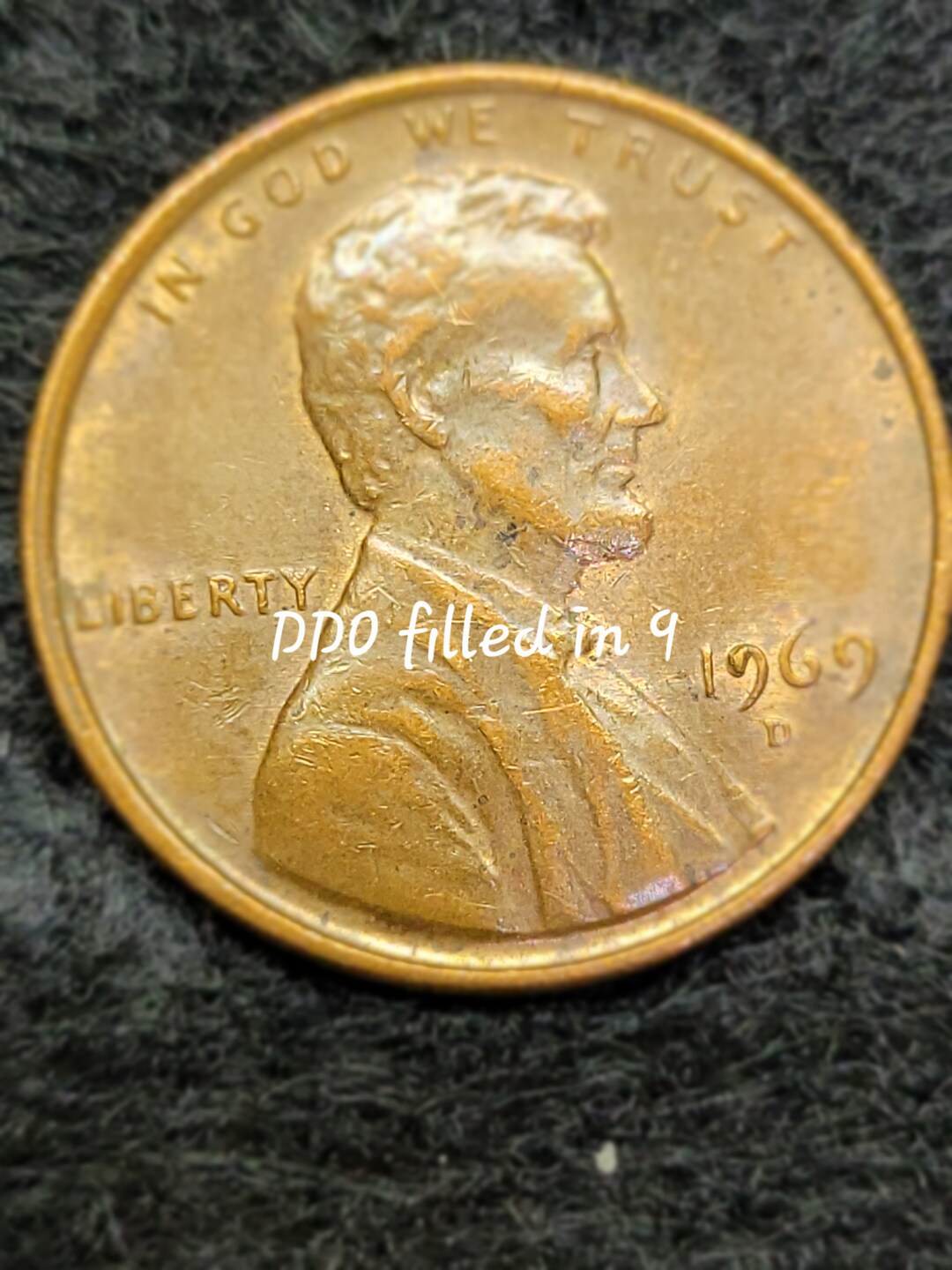 US Penny 1969 D Filled in 9 - Etsy