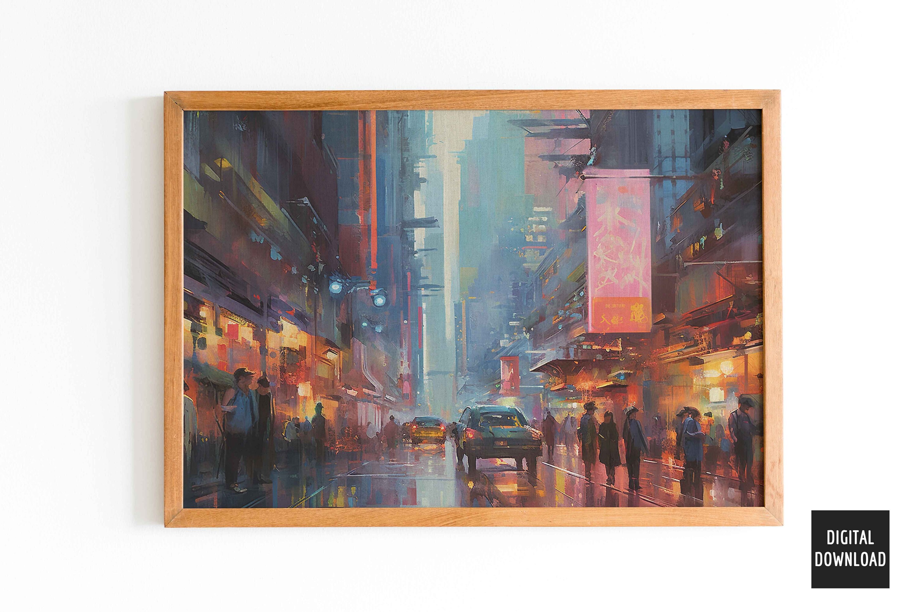 Urban Futurism Futuristic Art Print DIGITAL PRINT PRINTABLE Art ...