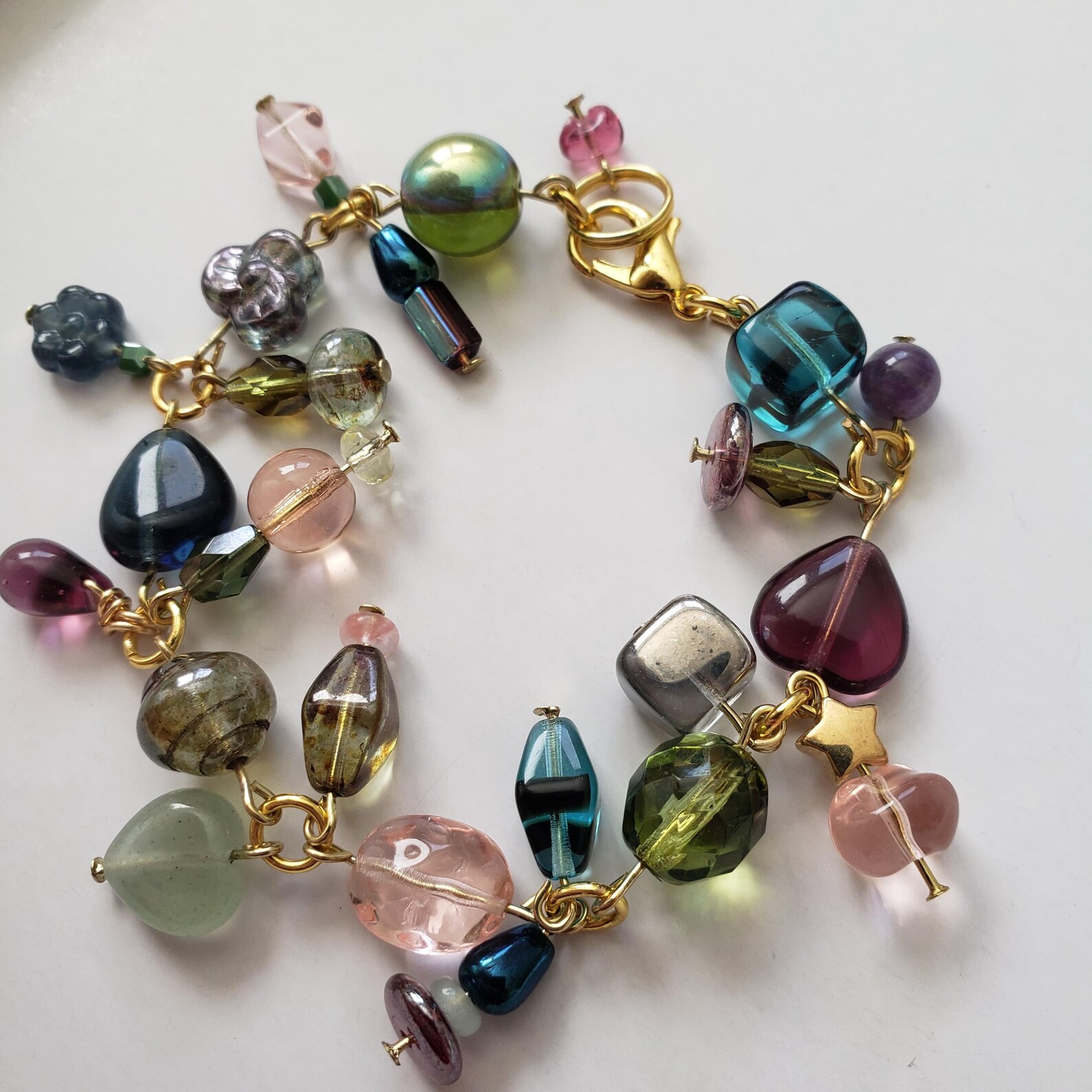 Handmade woodland Fairy Clutter Bracelet - Etsy